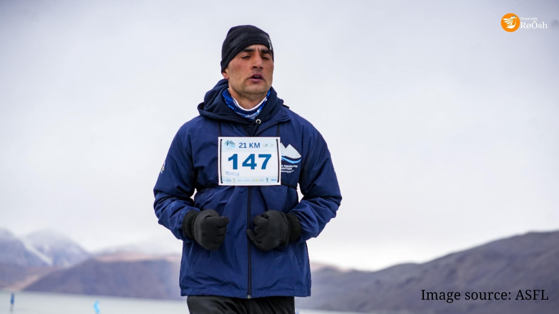 Winners of Pangong frozen lake marathon 2023